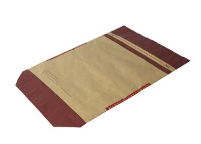 China Waterproof H70mm Multiwall Kraft Paper Bags Flexo Print for sale