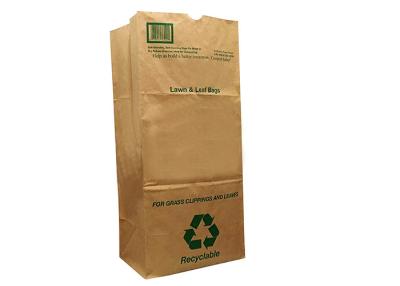 China 10 Count Multiwall Kraft Paper Bags Large 30 Gallon Paper Leaf Bags for sale