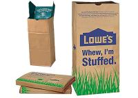 China Kraft Paper 20kg Custom Printed Lawn Leaf Bags Garden Waste Sacks for sale