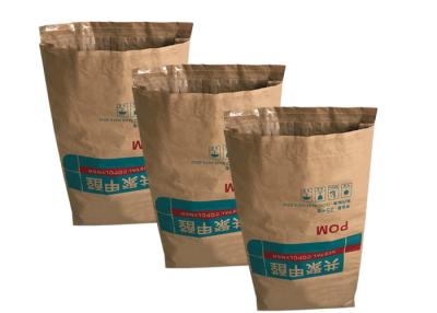 China Printed Strong Self Seal Kraft Paper Bag Multiwall Open Mouth Pinch Bottom Flexo Printing Bio-Degradab for sale
