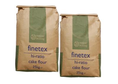 China Fish Meal Seed 30kg Multiwall Kraft Paper Bags CMYK Printing for sale