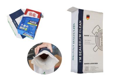 China 1-4 Ply Customized Logo Pasted Valve Multiwall Paper Bags For Packing Powder for sale