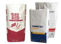 China Multiwall 25kgs Kraft Brown Paper Bags 2 Layers / 3 Layers for sale