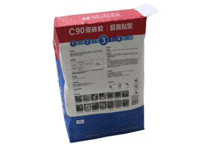 China 25kg 10kg 20kg Kraft Paper Sack Chemical Building Material Food Flour Grain Tile Adhesive for sale
