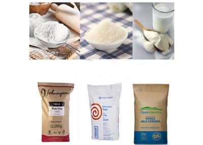 China Logo Customized Brown Craft Paper Bag For Food Grade Powder Material for sale
