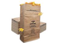 China Biodegradable Heavy Duty Garden Waste Lawn Paper Bags For Packaging Lawn And Leaf for sale