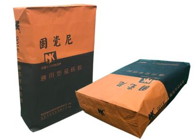 China 25kg Kraft Paper Bag Valve Bag Adhesive Material Packing Bag for sale