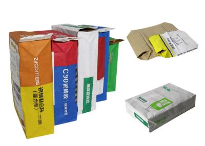 China 25kg 20kg Paper Sack Custom Logo Pasted Kraft Paper Packaging Bag for sale