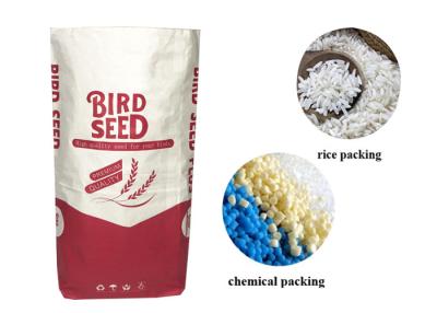 China 15kg 20kg 25kg Multiwall Kraft Paper Bags Moisture Protection Food Grade for sale