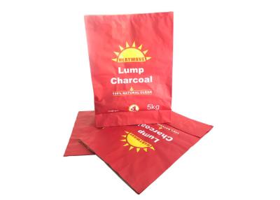 China Charcoal Packaging Multiwall Paper Bags Barbecue 5kg Charcoal Bags for sale