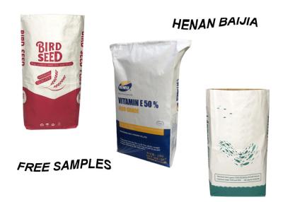 China Industrial Packaging Multiwall Paper Bags 20kg 25kg for sale