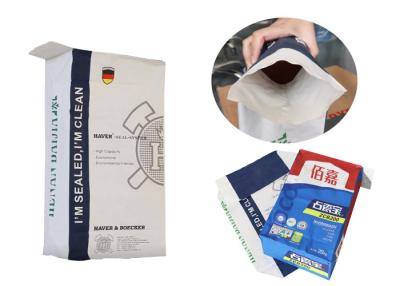 China 20kg 25kg 3ply Valve Paper Bags For Ceramic Tile Adhesive Packaging for sale