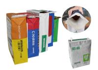 China Pasted Valve Multiwall Kraft Paper Packaging Bags 25kg For Chemical Powder for sale