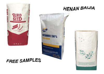 China Pasted Food Grade Multiwall Kraft Paper Bags 20kg 25kg Sodium Citrate Animal Feeds for sale