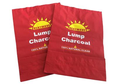 China Customized Kraft Paper Bag For Firebrand BBQ Charcoal Hardwood Sawdust Briquette for sale