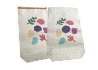 China Food Grade Heat Sealed Paper Bags Square Bottom White Brown For Synanthrin for sale
