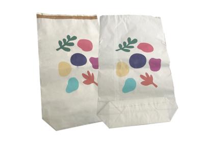 China Food Grade Heat Sealed Paper Bags Square Bottom White Brown For Synanthrin for sale