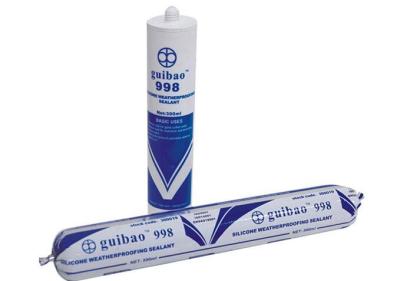 China 998 Weatherproof Curtain Wall Silicone Sealant White Black Excellent Weatherability for sale