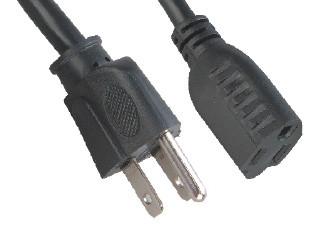 China Standard US Based Grounded Extension Cord Match For Your Computer, PC, Monitor for sale