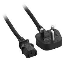 China 250V UK Power Cord Fully Molded Ergonomic Design With Insulated Prongs for sale