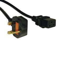 China 3 Prong Pin UK Power Cord Standard Copper Material For PC Socket Inserts for sale