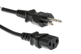 China Home Application C13 PVC Brazil Black Power Cord With EU 3 Pin Plug for sale