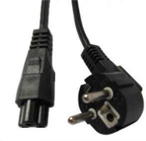 China Custom Eu Plug Cable , European Laptop Power Cord PVC Copper Material for sale