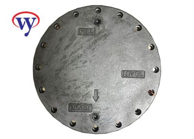 China HD1250 Final Drive Cover 16 Holes 322mm OD Cast Iron Gearbox Cover for Kato Excavators for sale