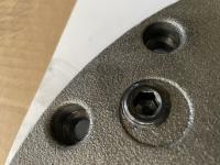 China Sumitomo Kato SH200 HD820 HD700-7 Final Drive Cover 16 Holes 342mm x 19mm Cast Iron for sale