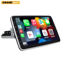 China 10.1 Inch Single Din Car Radio Remote Control Supports Screen Mirroring for sale