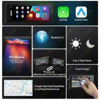 China 6.86inch Motorcycle Portable GPS Navigation Device Touch Screen Supports Radio Function Dashboard Wireless CARPLAY Android AUTO for sale