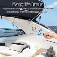 China White 6.5 inch 2 Way Boat Stereo Speaker 120W Output Power for Marine Boats ATV UTV SxS for sale