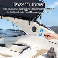 China Waterproof 6.5 Inch Marine Speaker with RGB Light for Boat Yacht 120W Voltage 12V for sale