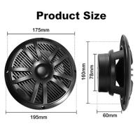 China 6.5 Inch 2 Way 120 Watt Waterproof Coaxial Speaker With LED Ceiling Music Systems Loudspeaker Marine Boat Car Audio System for sale