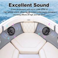 China Waterproof 6.5 Inch Marine Speaker with RGB Light for Boat Yacht 120W Voltage 12V for sale