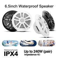 China Waterproof 6.5 Inch Marine Speaker with RGB Light for Boat Yacht 120W Voltage 12V for sale