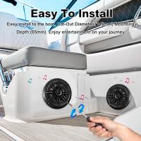 China GRANDnavi 6.5Inch Waterproof Speakers For Marine , Audio Tweeter 13 Mylar Magnetic Height 80mm for sale