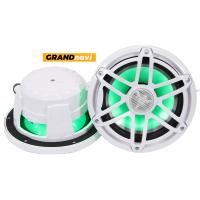 China 6.5inch Shallow-mount Marine Speakers With RGB LED Lighting for sale