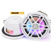 China GRANDnavi 6Inch RGB LED Lighting Marine Speakers , IP67 Boat Yacht Marine Stereo for sale