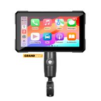 China GRANDnavi 5 Inch Multimedia Motorcycle Carplay Fast Released IPS Screen Waterproof IP67 Dual BT GPS WIFI 1080P Camera Multilanguage for sale