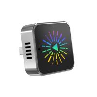 China Colorful Acrylic Panel Latest 2-in-1 CarPlay Adapter Portable Wireless Carplay Android Auto Dongle google Maps Voice Control for Original Wired Carplay to Wireless Carplay for sale