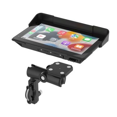 China Grandnavi 7 Inch Quick Release Motorcycle Carplay Detachable IP67 Support Wireless Carplay Android Auto for Scooter Motobike UTV for sale