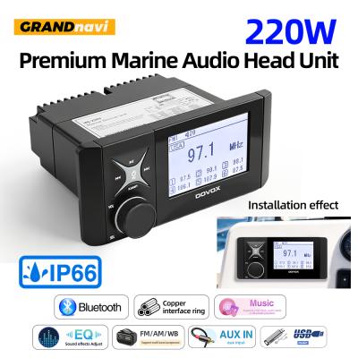 China Marine New Marine Waterproof Stereo Receiver MP3 Player FM Radio for Boat With Controller for sale