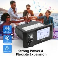 China Marine New Marine Waterproof Stereo Receiver MP3 Player FM Radio for Boat With Controller for sale