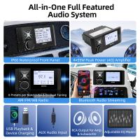 China Marine New Marine Waterproof Stereo Receiver MP3 Player FM Radio for Boat With Controller for sale