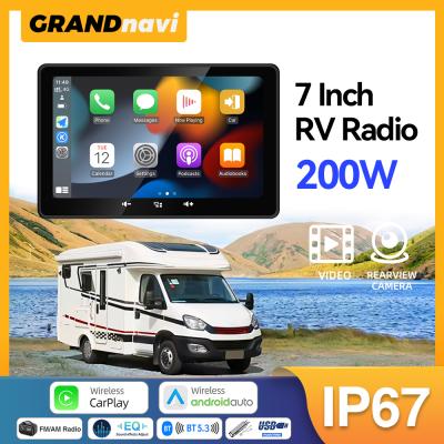 China 7 Inch Marine Stereo Audio Receiver BT FM AM MP5 Player 8
