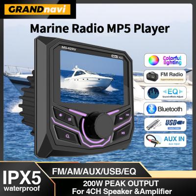 China MARINE Radio Stereo Audio Waterproof Radio Boat FM AM Meter Stereo Receiver Audio System RV UTV Yacht for sale