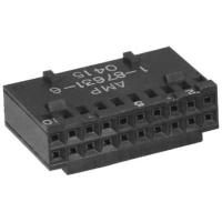 China TE Connectivity 2 mm AMPMODU Right Angle Mounting Through Hole Termination 14 Position Board to Board Connector Receptacle for sale