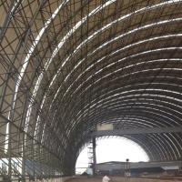 China Single Span S235JR Space Frame Truss Building Bending For Gym for sale