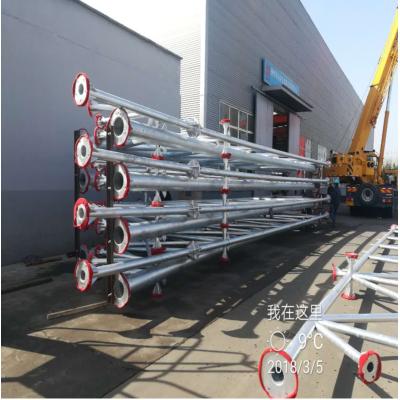China Hot Dip Galvanized Steel Space Frame Truss S355JR Decoiling Rigid for sale